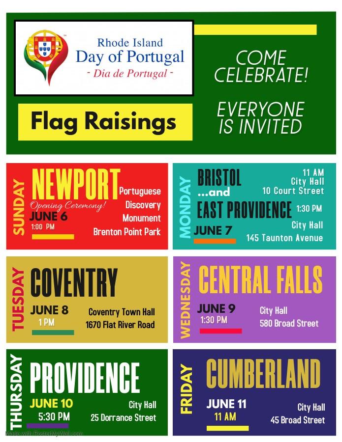 Rhode Island Day of Portugal Opening Ceremony & Flag Raising ...